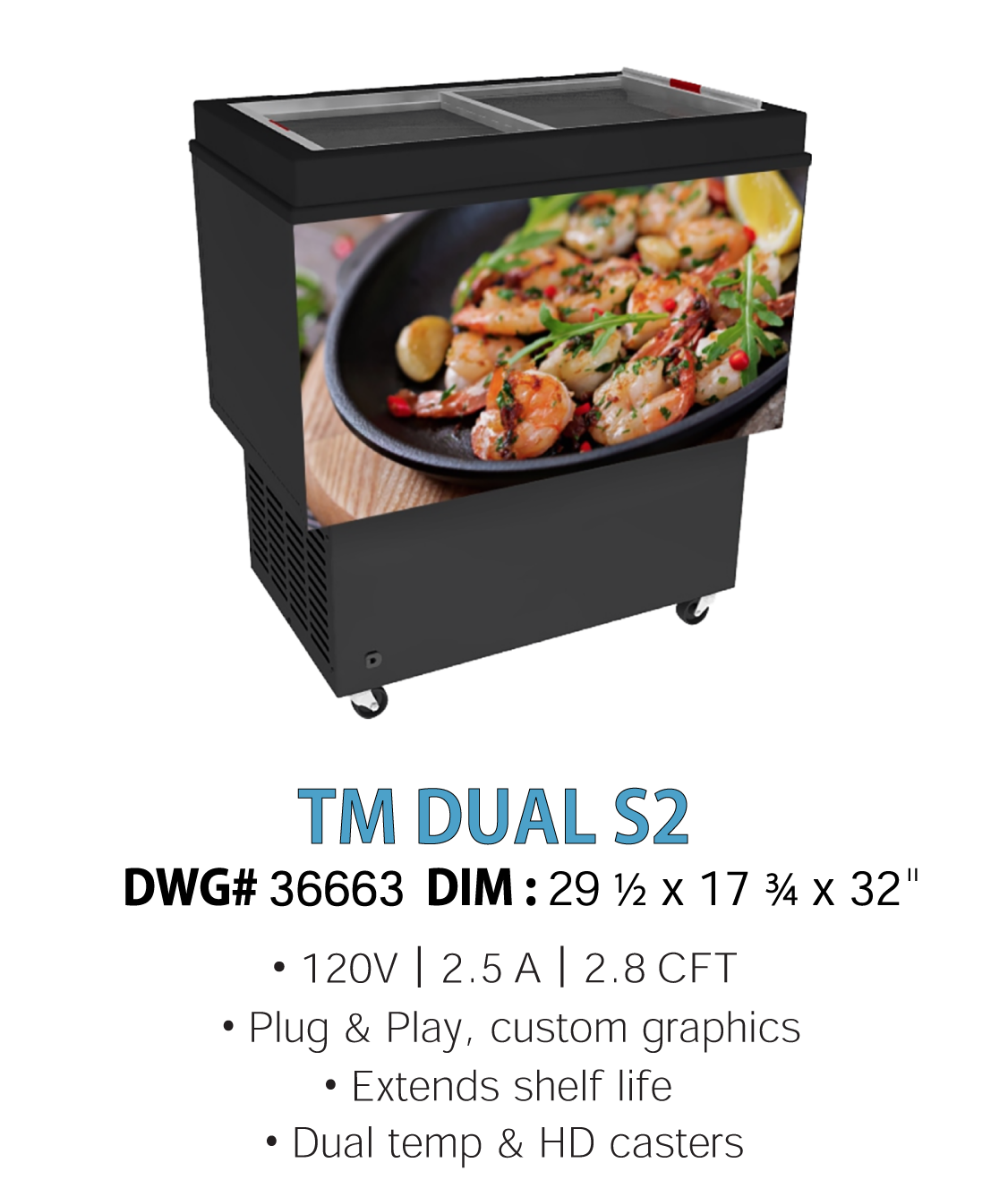 COLD WALL MERCHANDISER - TM DUAL S2 – Thermell Refrigeration